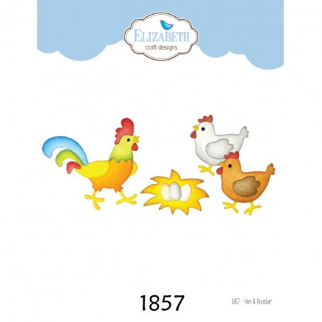 CORTANTE HEN & ROOSTER 4.1×4.3CM - M.D.E. ao Quadrado - Material ...